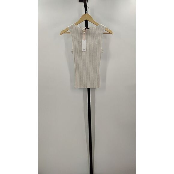 Quince | Tops | Quince Women Cotton Cashmere Ribbed Tank Heather Bone ...